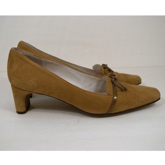 Delman | Shoes | Vintage 9s Delmans Tan Leather Pumps In Size 65 | Poshmark